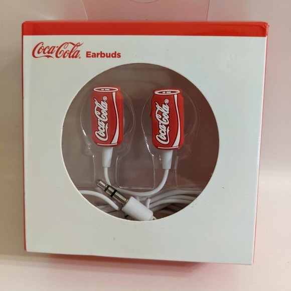 Coca Cola | Headphones | New Coca Cola Earbuds Red Can Cans Shape ...